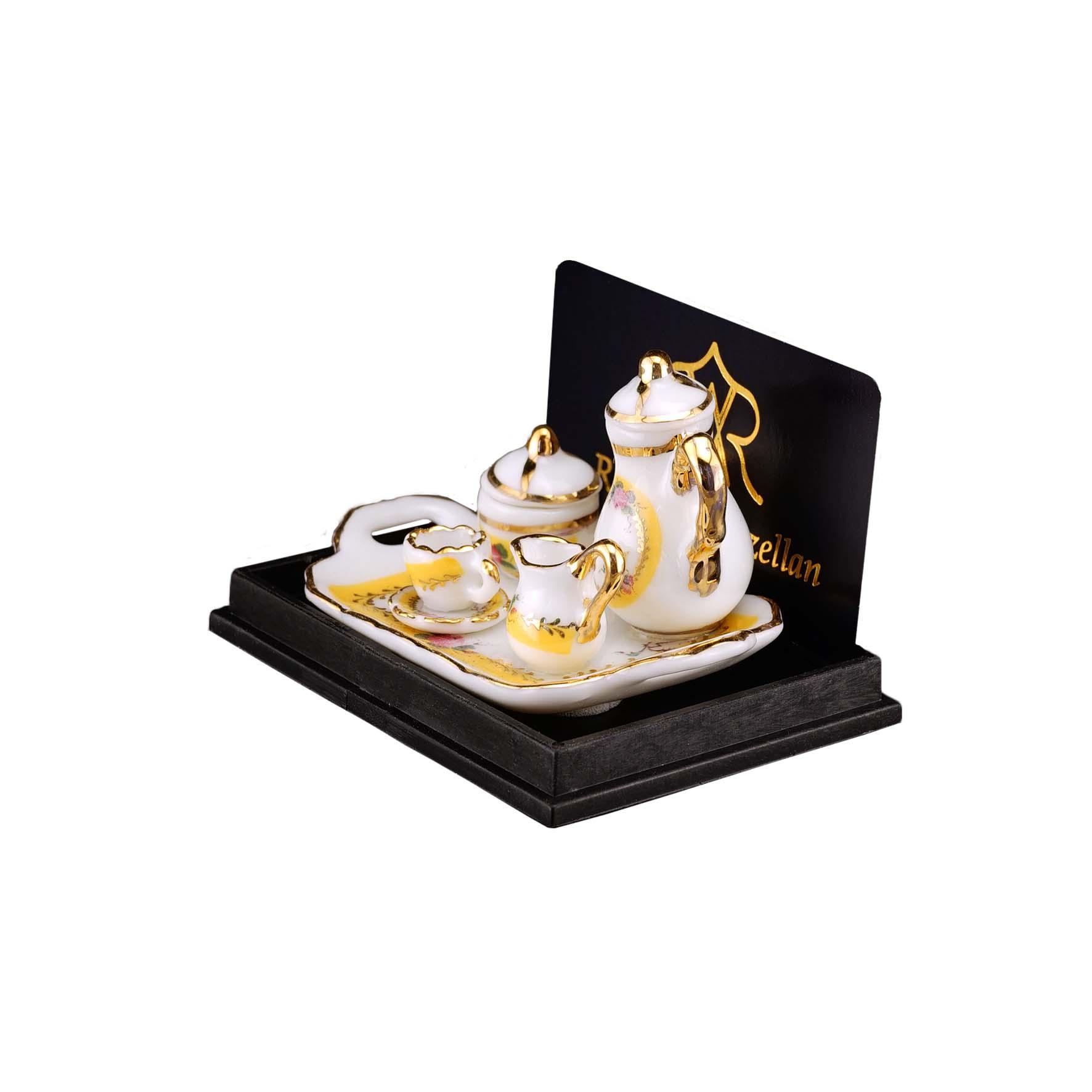 Onlineshop der Reutter Miniaturen GmbH.Coffeetray - French Rose Design