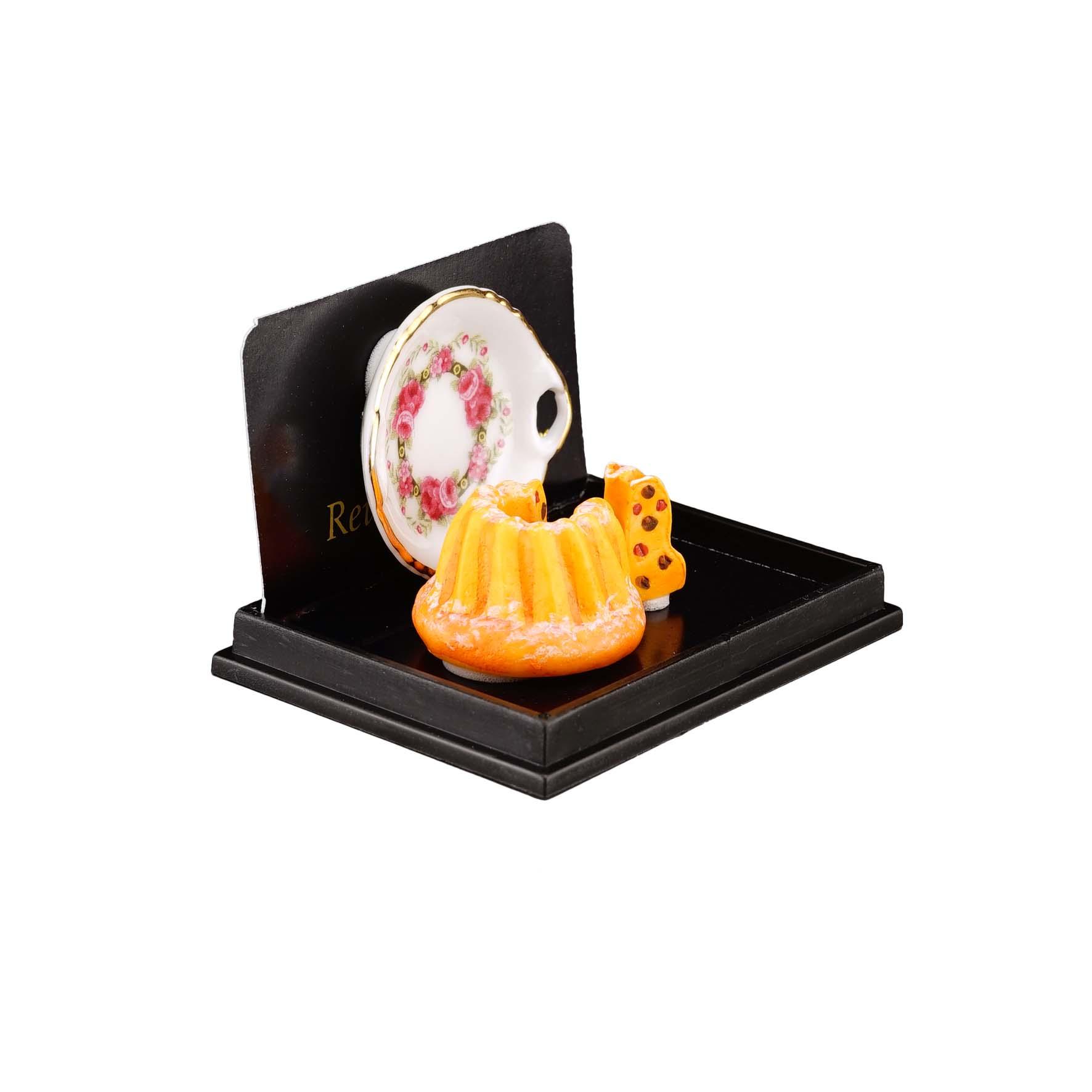 Onlineshop der Reutter Miniaturen GmbH.Ring Cake with Serving Plate ...