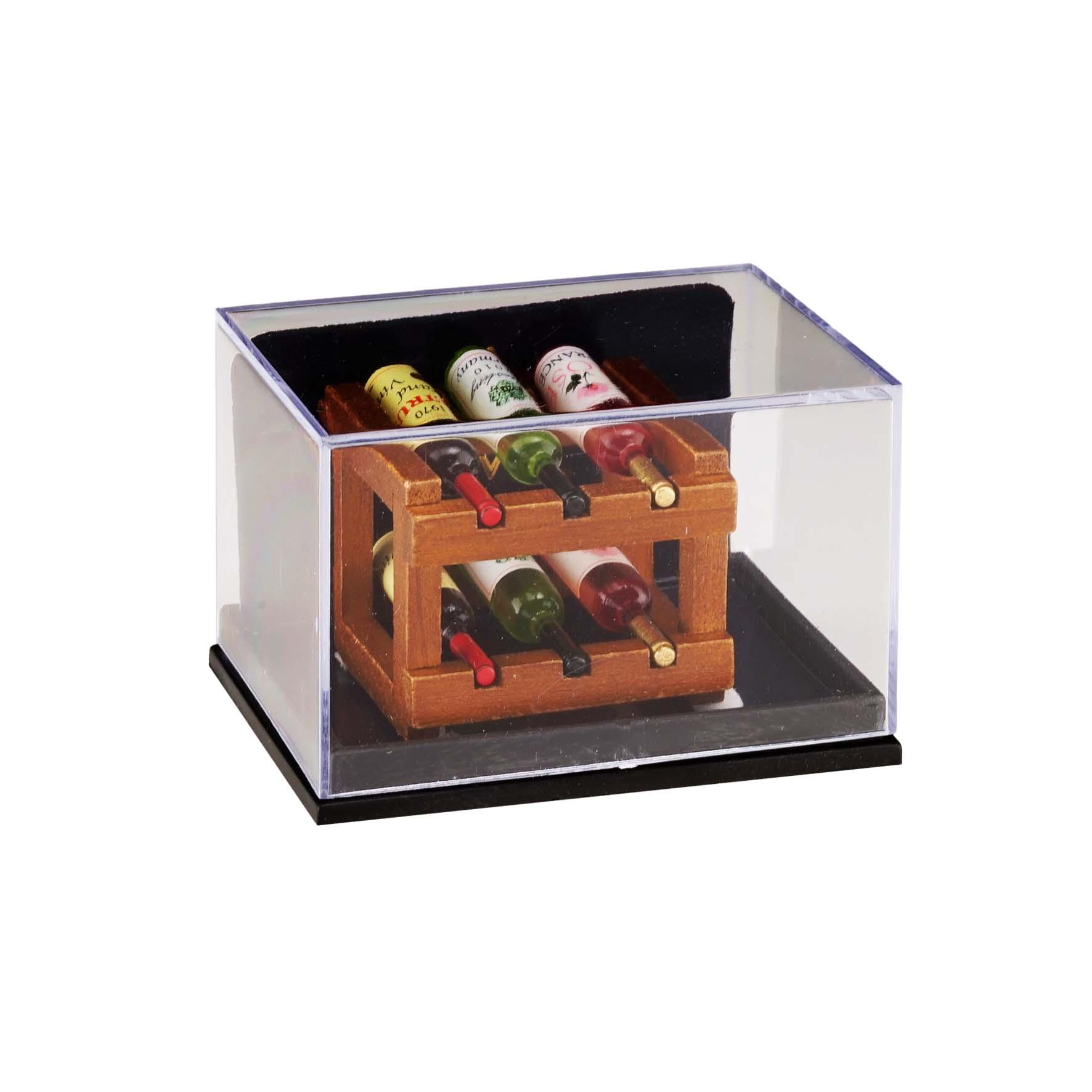 Onlineshop der Reutter Miniaturen GmbH.Wine Rag with 6 Bottles of Wine