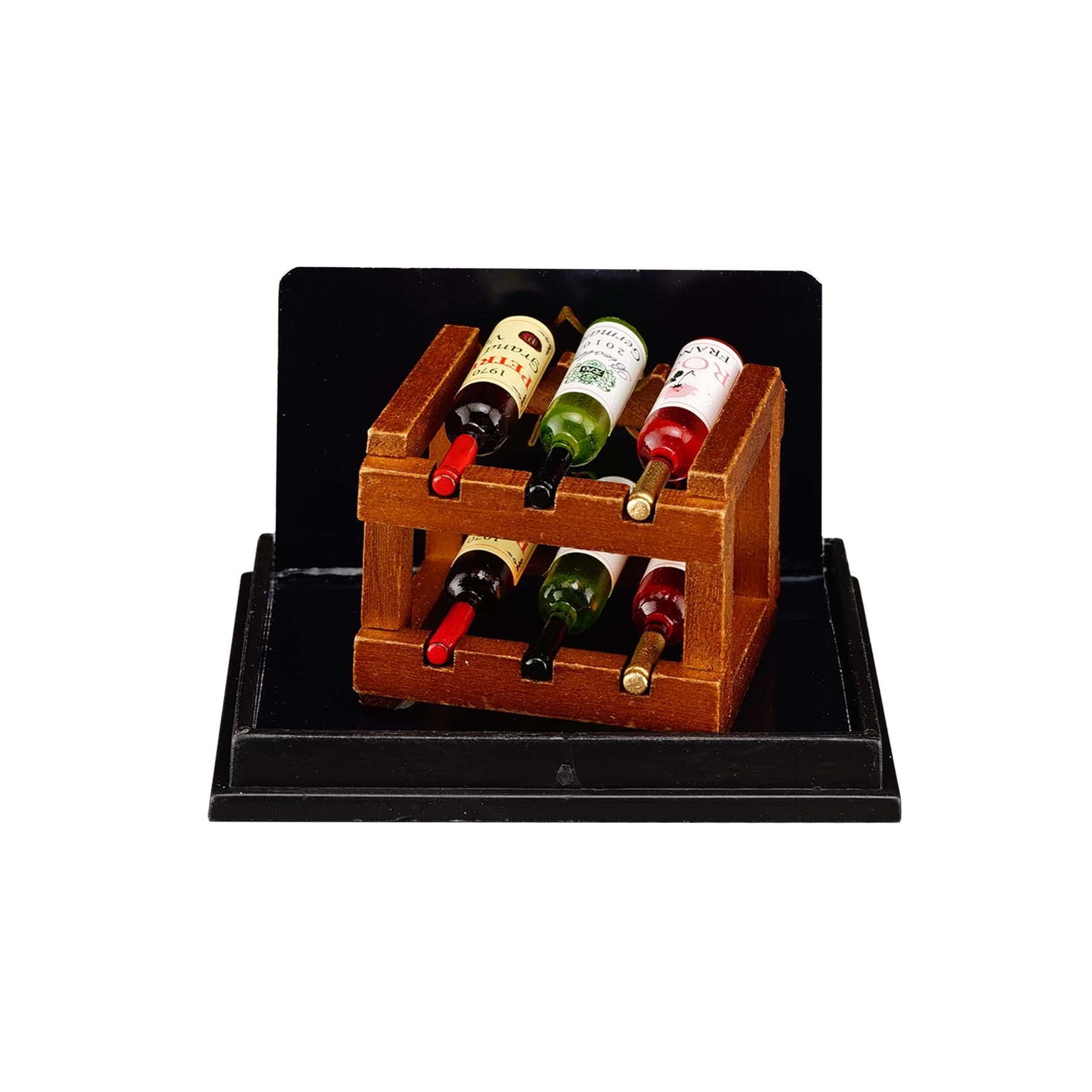 Onlineshop der Reutter Miniaturen GmbH.Wine Rag with 6 Bottles of Wine