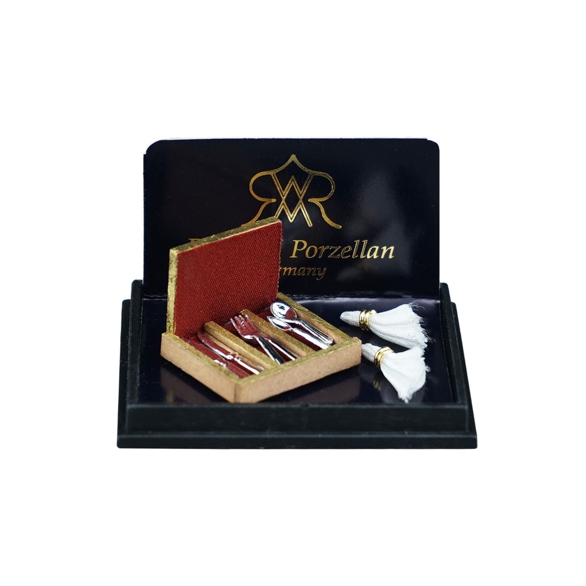 Onlineshop der Reutter Miniaturen GmbH.Small cutlery box for two with ...