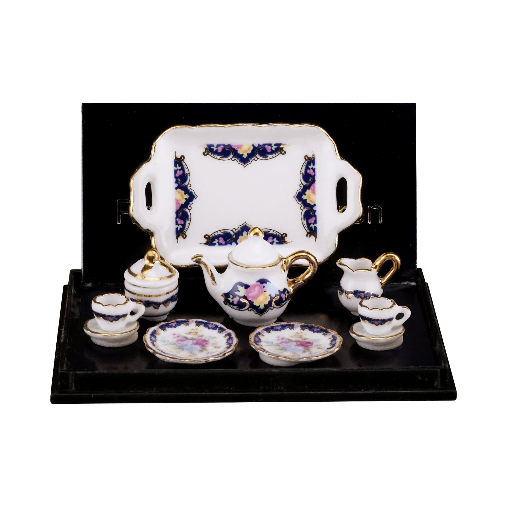 Onlineshop der Reutter Miniaturen GmbH.Tea Set with tray - design ...