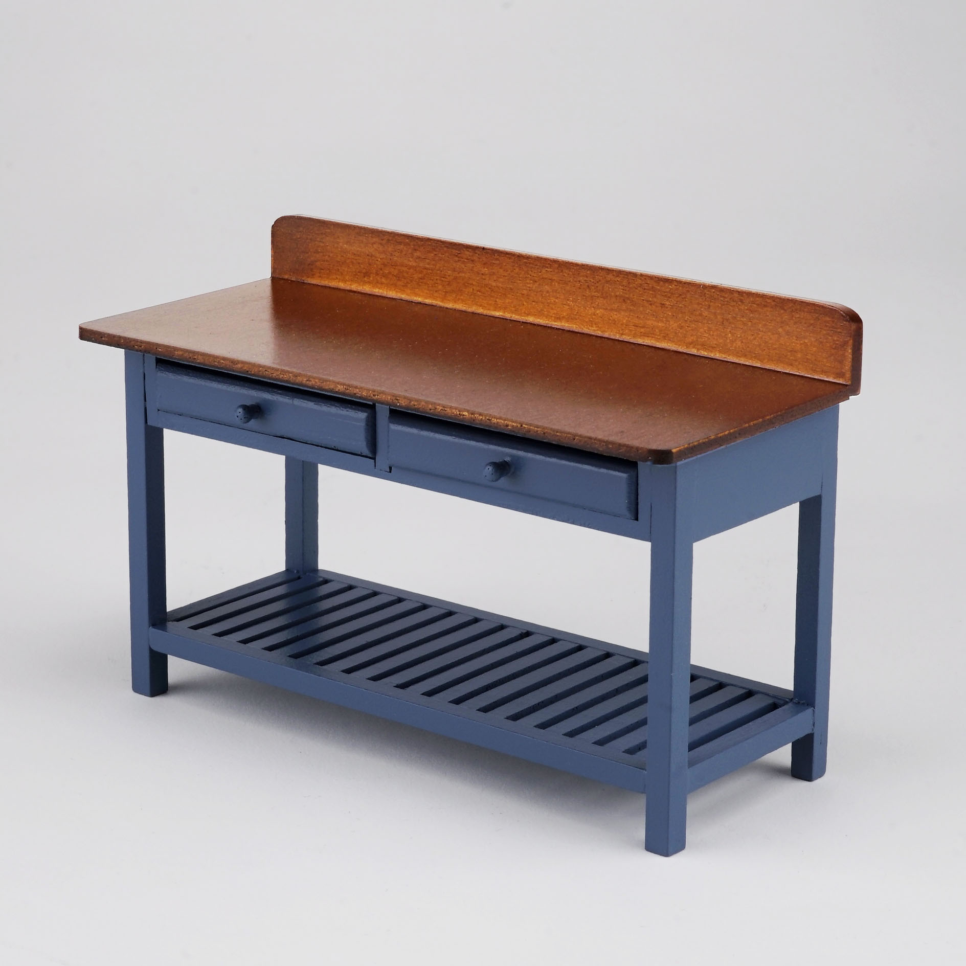 Onlineshop der Reutter Miniaturen GmbH.Blue Large Working Table