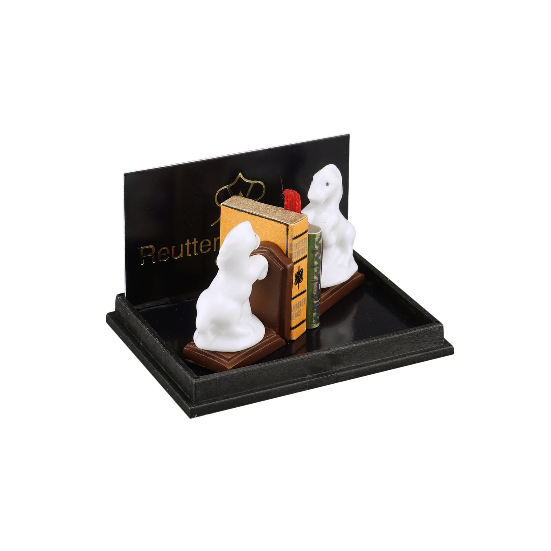 Onlineshop der Reutter Miniaturen GmbH.2 Bookends with Horse Figurines ...