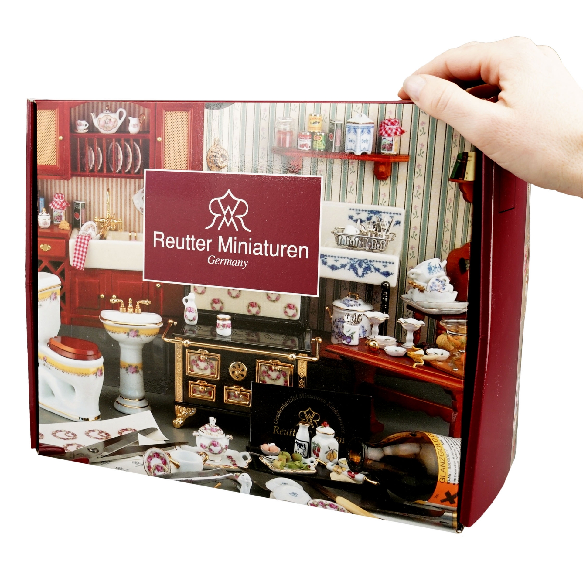 Onlineshop der Reutter Miniaturen GmbH.Wallpicture Room Box - Dressing Room
