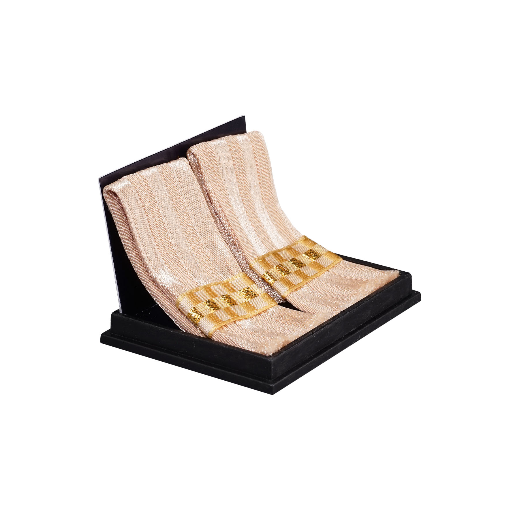 Onlineshop der Reutter Miniaturen GmbH.Bath Towel gold and brown