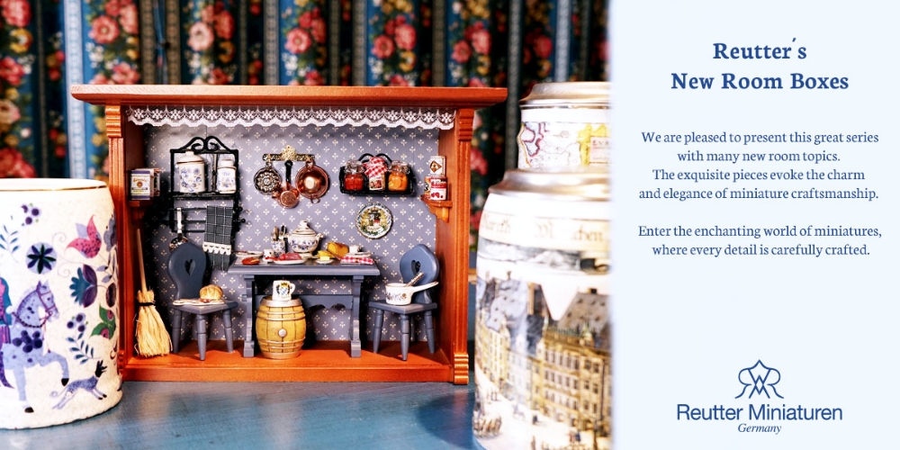Onlineshop der Reutter Miniaturen GmbH.NEW ROOM BOXES